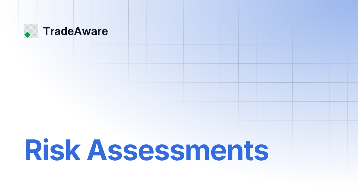 Risk Assessments | TradeAware
